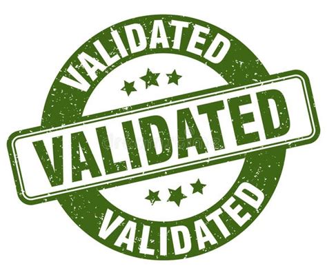 Validated Stamp Validated Label Round Grunge Sign Stock Vector Illustration Of Sign