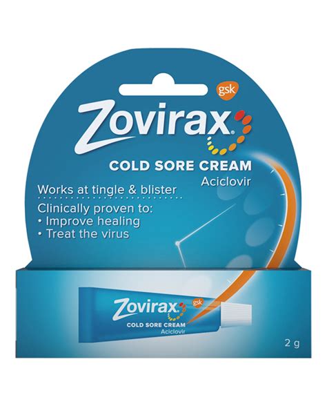 Zovirax Cold Sore Cream 2g John Bell And Croyden