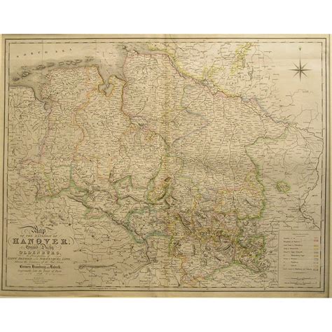 Map Of The Kingdom Of Hanover Storeys