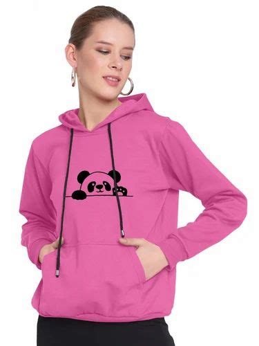 Full Sleeve Panda Print Women Sweatshirt At Rs 200piece Surat Id