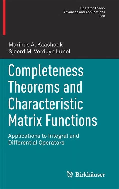 Operator Theory Advances And Applicatio Completeness Theorems And