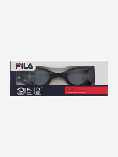 Очки для плавания FILA черный/красный цвет — купить за 5990 тг в ...
