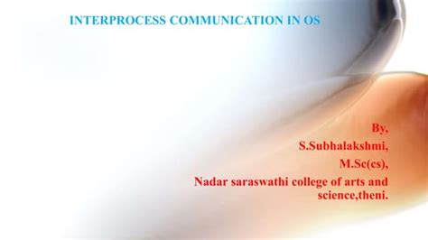 Inter Process Communication Ipcpptx