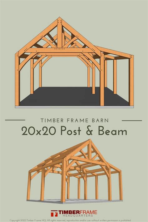 Open Timber Frame Barn Plans