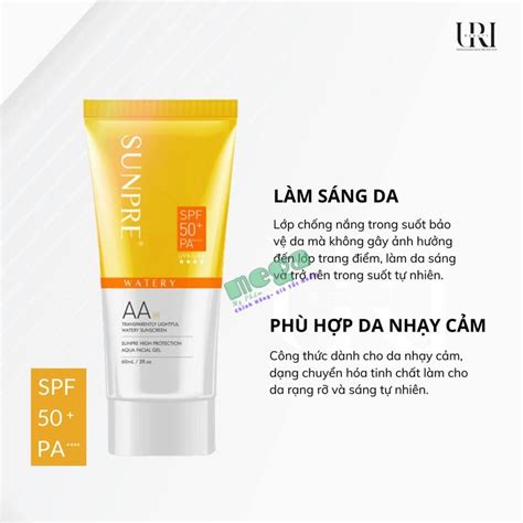 Kem Chống Nắng Mona Frema Sunpre Aa 60ml Chính Hãng Mỹ Phẩm Mega