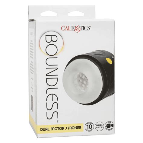 Calexotics Boundless Dual Motor Rechargeable Stroker Black