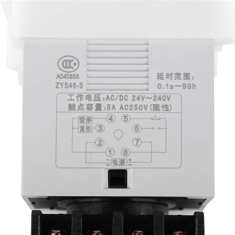 Buy Ac Dc Digital Led Time Delay Relay Switch 24 240v Delay Timer Relay 0 1s 99h Zys48 S Time
