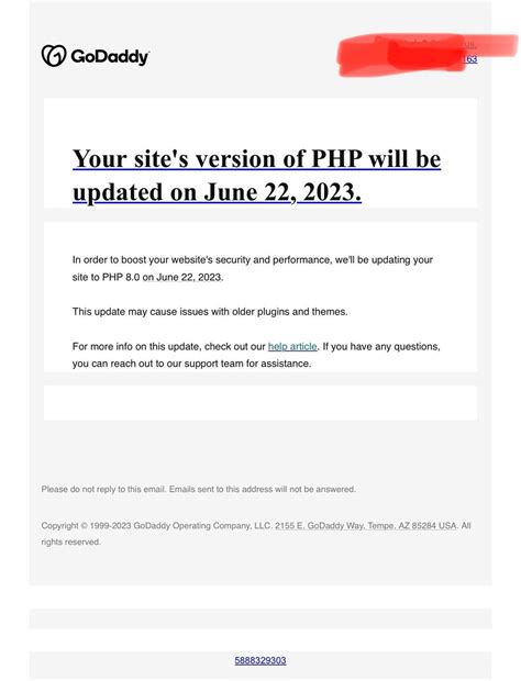 Php Godaddy Upgrade Incoming Rwordpress