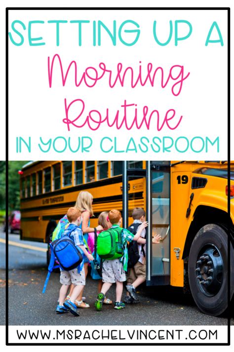 Setting Up A Classroom Morning Routine Ms Rachel Vincent
