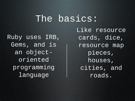Ruby Versus Rails Ppt