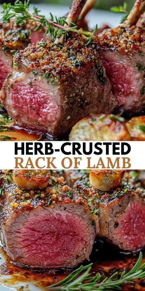 Herb Crusted Rack Of Lamb Lamb Recipes Crusted Rack Of Lamb Roast