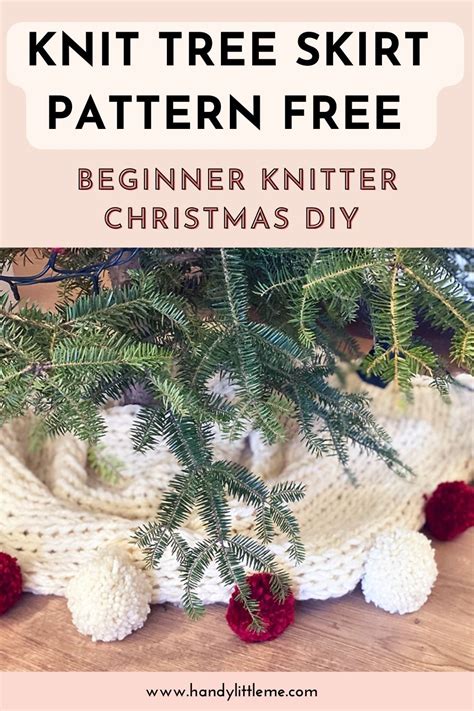 Knit Tree Skirt Pattern Free And Easy Christmas Diy Handy Little Me