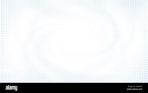 Abstract Light Blue Halftone Vortex Background On White With Copy Space