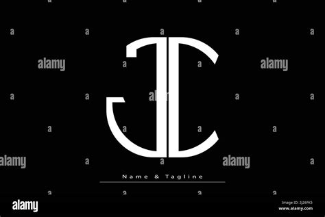 Alphabet Letters Initials Monogram Logo Jc Cj Stock Vector Image