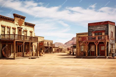 Premium Ai Image Wild West Town Street Ai Art