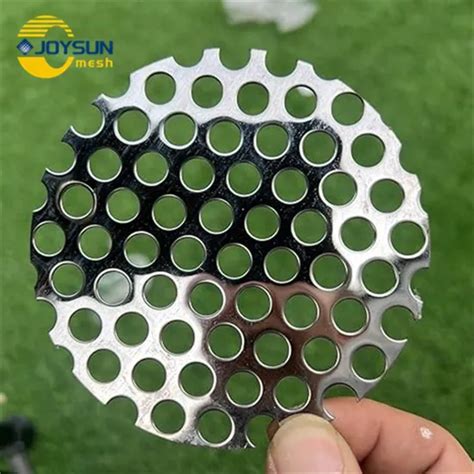 Perforated Sheet Metal Grid Steel Staggered Perforated Metal Sheet Oval