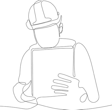 Premium Vector Vector Landing Page Of Architecture Works Continuous One Line Drawing For Your