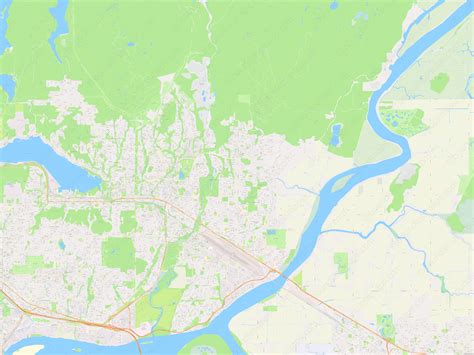 Coquitlam Modern Atlas Vector Map Boundless Maps