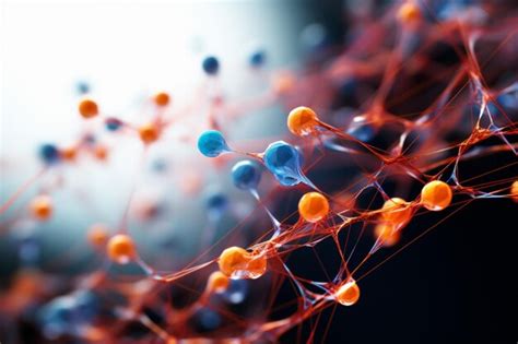 Premium Ai Image 3d Rendering Unveils Intricate Gene Lines And Nodes In Biological Structure