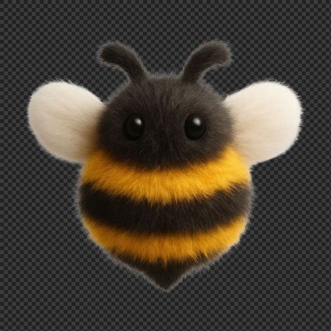 Png Cute Fluffy Bee Illustration Premium Png Rawpixel