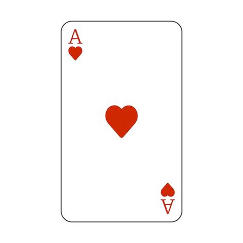 Black And Red Ace Of Hearts