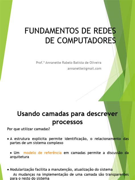 Aula Nº 04 Fundamentos De Redes De Computadores Download Grátis Pdf Suíte De Protocolo De