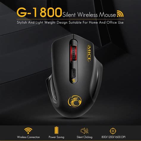 Imice Original 24g Wireless Mouse Mute Game Office Mouse Shopee Philippines