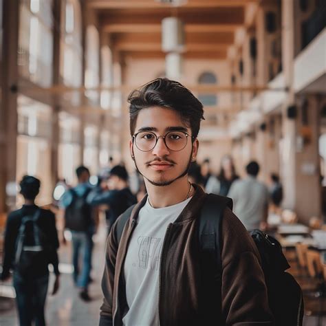 Premium Photo Happy University Student Going On A Class At The