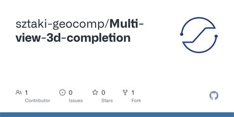 github sztaki geocomp multi view 3d completion