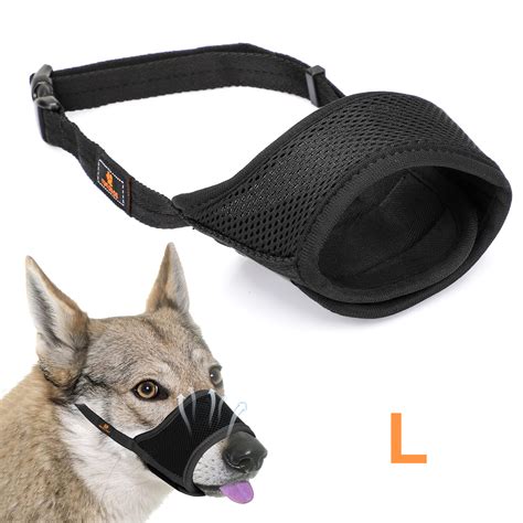Dog Muzzle For Medium Large Dogs Soft Nylon Anti Biting Breathable