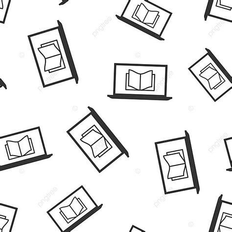 Seamless Pattern Background With Elearning Education Icon Vector