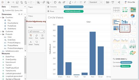 Circle Views In Tableau