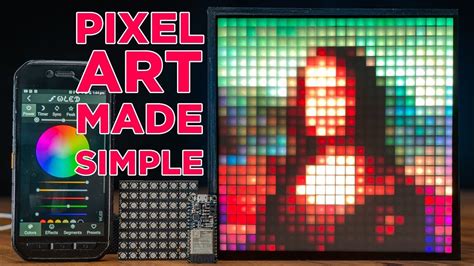 How To Make Custom Pixel Art With No Code On Any Led Grid Glowbit Matrix With Wled And Esp32