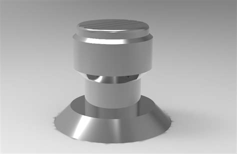 autodesk inventor ipt file 3d cad model of positioning knob d mm 5h7