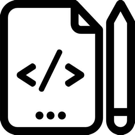 Coding Basic Rounded Lineal Icon