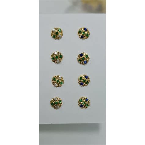 Fancy Mini Stone Button Wax Mukuthi Shopee Malaysia