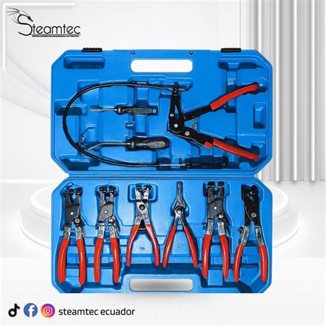Juego De Alicates Para Bridas De Manguera Bp Steamtec Ecuador