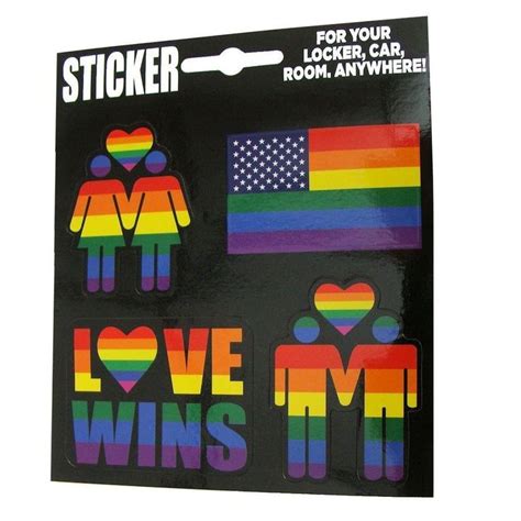 Love Wins Gay Pride Mini Sticker Pack Lgbtq Equality Rights Resist