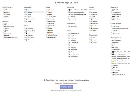 ninite how to install and update most used apps with one click for free