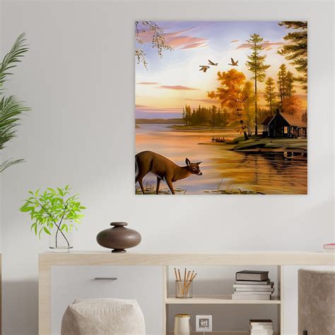 Experience The Serenity Of Nature Large Nature Themed Canvas Wall Art