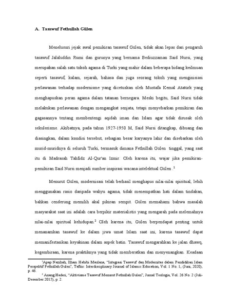 Tasawuf Fethullah Gülen Pdf Agama And Spiritualitas