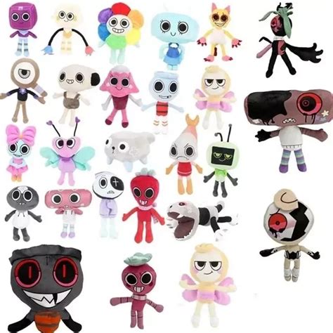 30cm Dandys World Plush Goob Pebble Doll Soft Kawaii Room Decor Toy