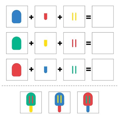 Feuille De Calcul De Table Logique Pour Les Enfants Vecteur Premium