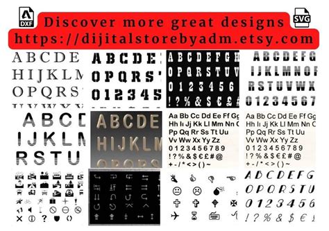 Arial Font Letters A To Z Svg And Dxf Files Arial Font Numbers 0 To 9