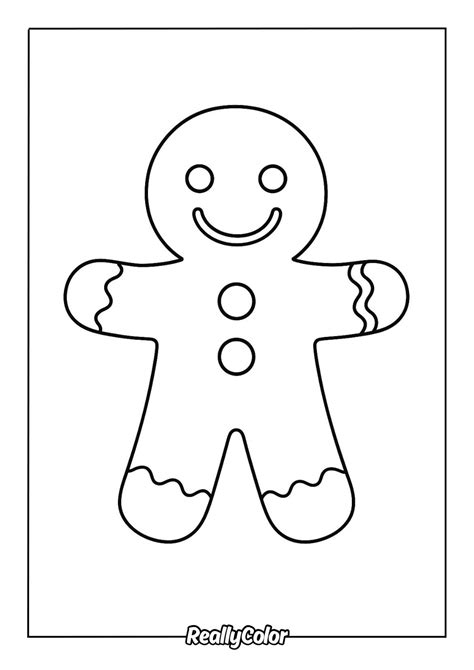 Free Printable Gingerbread Man Coloring Pages
