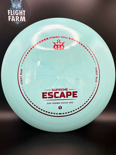 Dynamic Discs Supreme Escape First Run Flight Farm