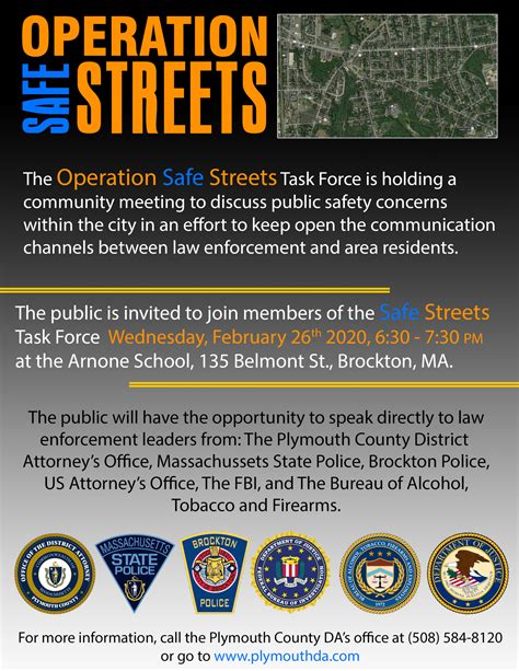 Safe Streets Task Force Plymouth County District Attorneys Office