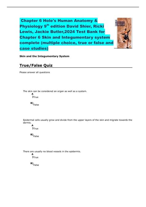 Chapter Hole S Human Anatomy Physiology Th Edition David Shier Ricki Lewis Jackie Butler