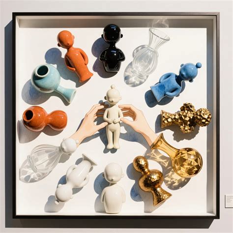 Free Sculptural Art Collection Photo Figurines Ceramic Glass