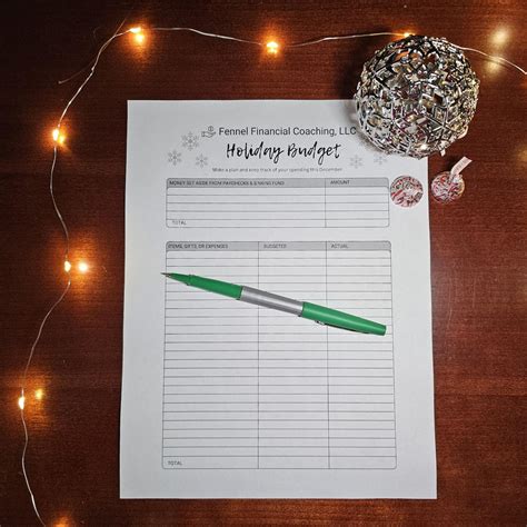 Simple Holiday Budget Template Christmas Budget Template Budget